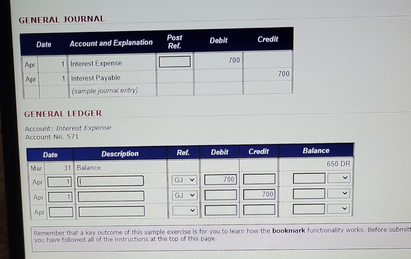 Solved GENERAL JOURNAL GENERAL LEDGER Account: Interest | Chegg.com