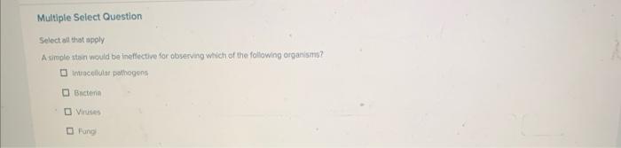 Solved Multiple Select Question Select all that apply A | Chegg.com
