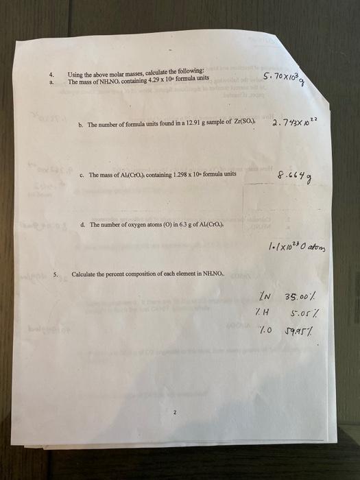Solved Lab Balancing of Reactions and Mass to Moles | Chegg.com