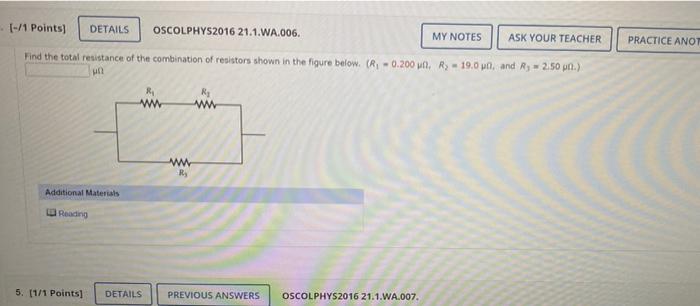 Solved PRACTICE ANOT [-/1 Points) DETAILS OSCOLPHYS2016 | Chegg.com Solved PRACTICE ANOT [-/1 Points) DETAILS OSCOLPHYS2016 | Chegg.com