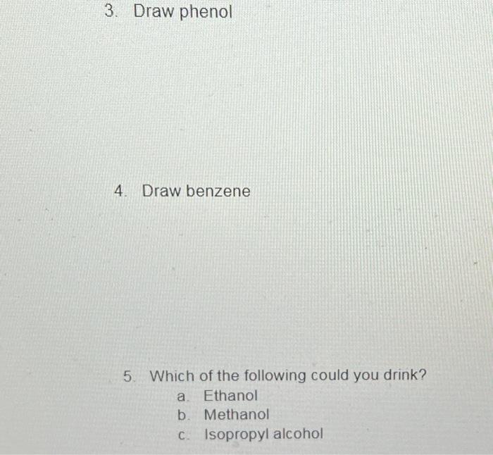 Solved 2. Name the following ethers 3. Draw phenol 4. | Chegg.com