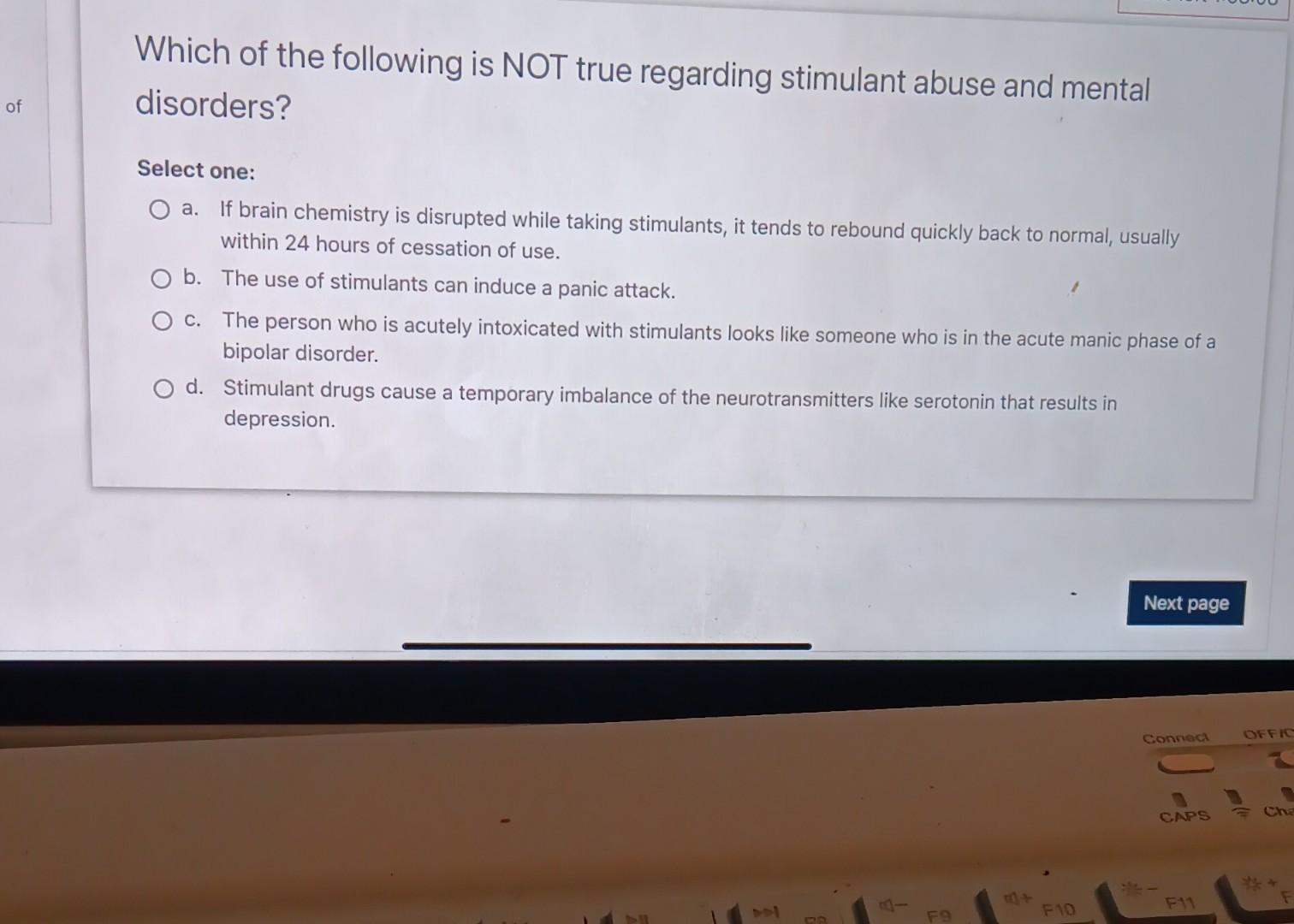 Solved Which of the following is NOT true regarding | Chegg.com