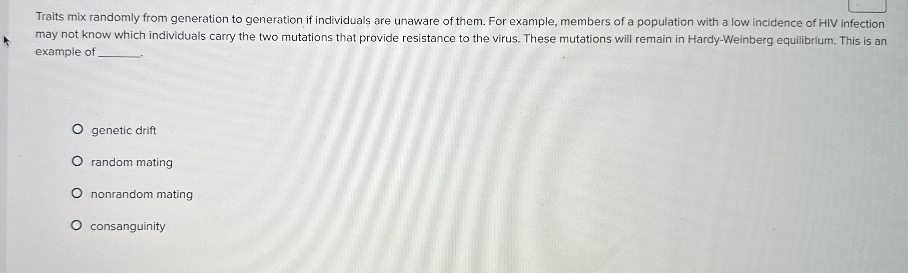 Solved Traits mix randomly from generation to generation if | Chegg.com