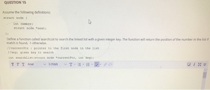 Solved QUESTION 15 Assume the following definitions: struct | Chegg.com