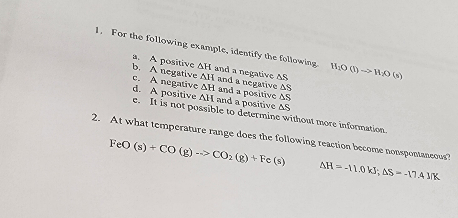 Solved For the following example, identify the following. | Chegg.com