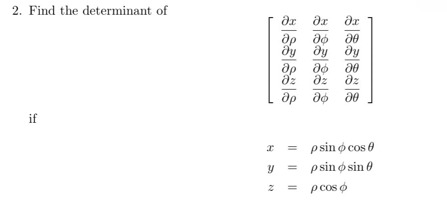 Solved Find the determinant | Chegg.com