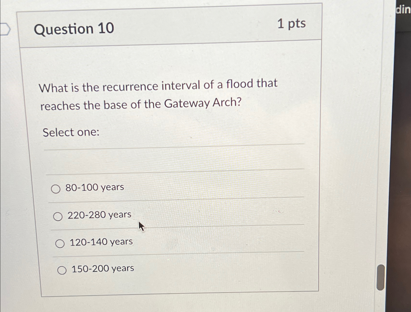 Solved Question 101ptsWhat is the recurrence interval of a | Chegg.com