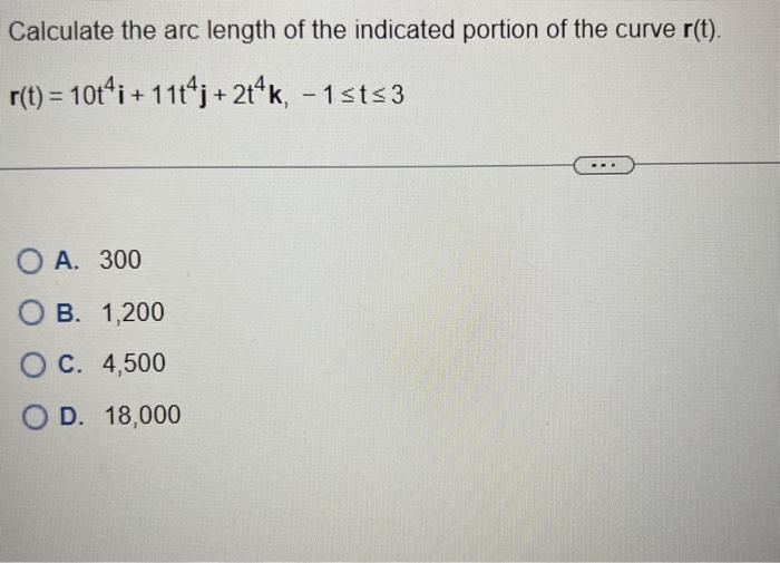 Solved Calculate the arc length of the indicated portion of | Chegg.com