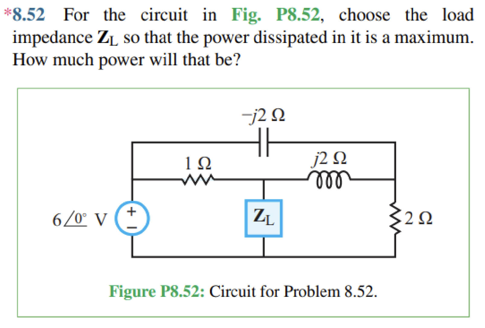 Solved *8.52 ﻿For the circuit in Fig. P8.52, ﻿choose the | Chegg.com