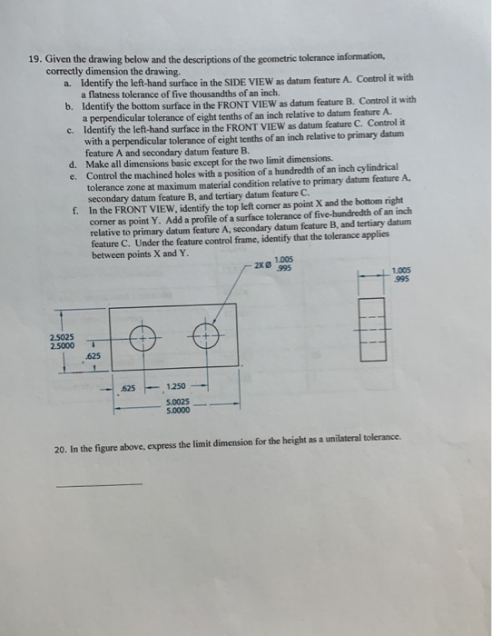 Solved 15. Dimensions the following figure using proper | Chegg.com