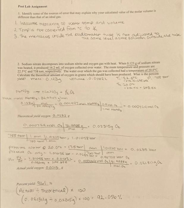 Solved Post Lab Assignment 1. Identify some of the sources | Chegg.com