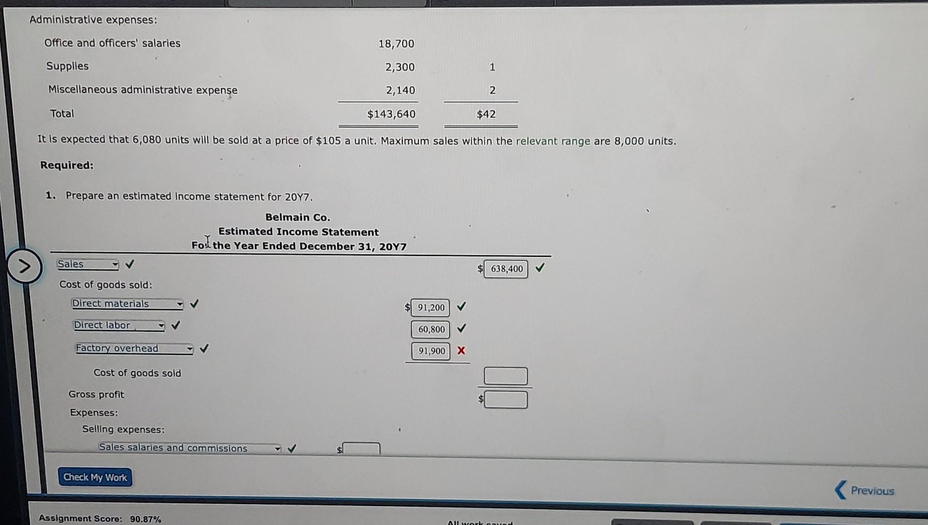 Solved Contribution Margin Break Even Sales Chegg