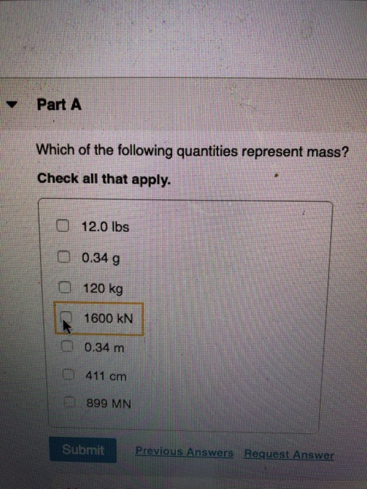 Solved Part A Which of the following quantities represent | Chegg.com