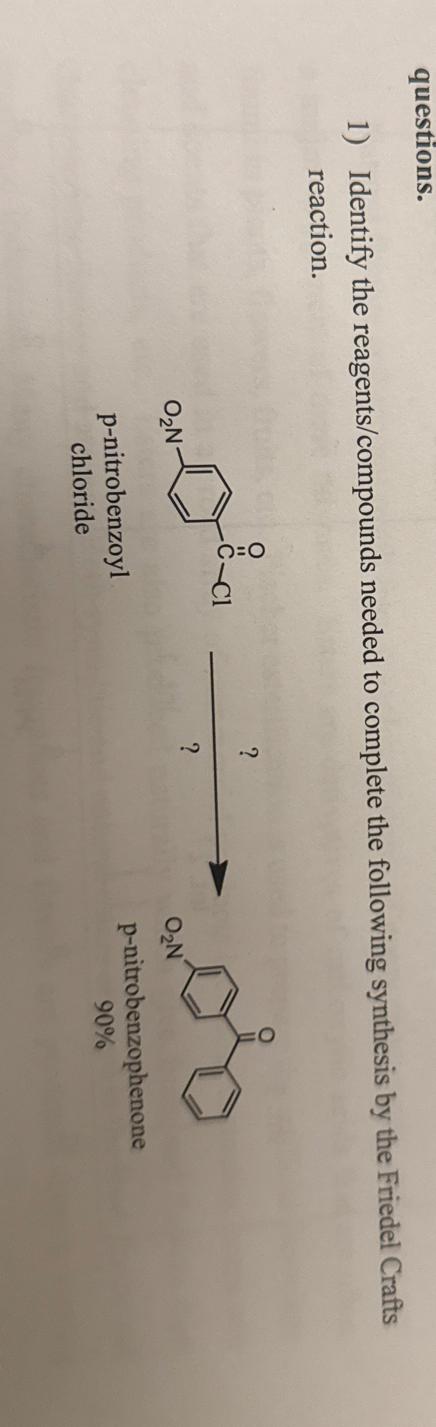 questions.Identify the reagents/compounds needed to | Chegg.com