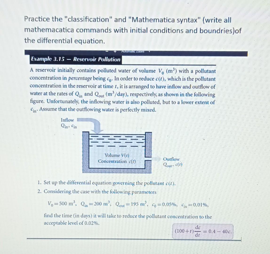 Solved Practice the "classification" and "Mathematica | Chegg.com