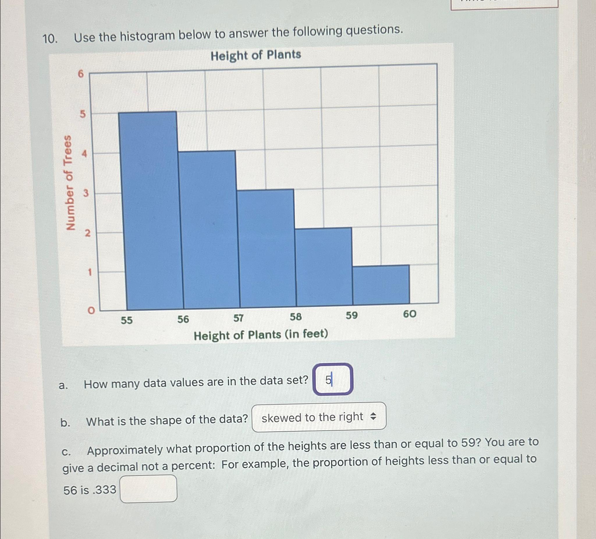 Solved a. ﻿How many data values are in the data set?5b. | Chegg.com