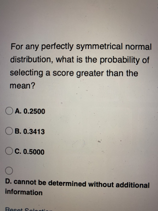 Solved For any perfectly symmetrical normal distribution, | Chegg.com
