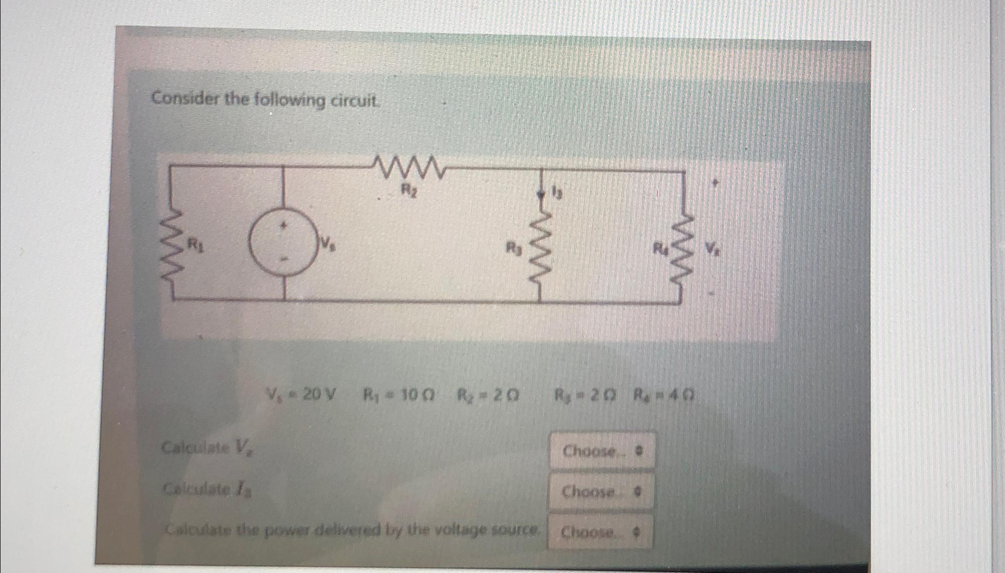 Solved Consider the following | Chegg.com