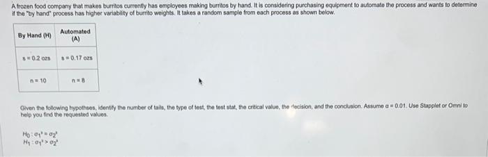 Solved Given the following hypothses, identify the number of | Chegg.com