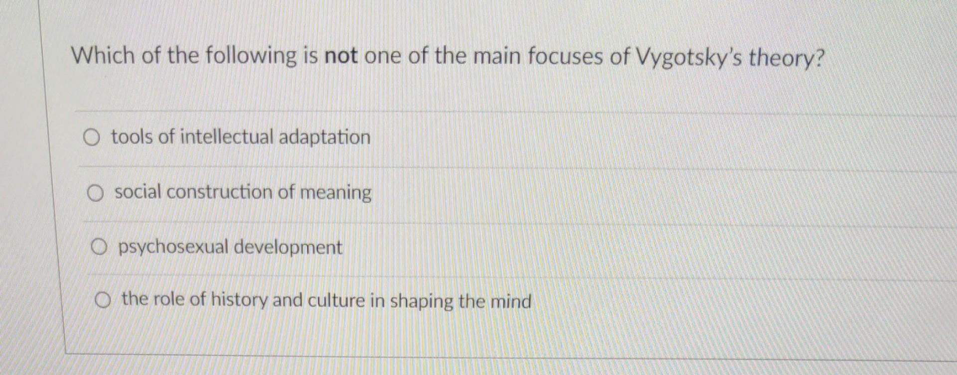 Solved Which of the following is not one of the main focuses | Chegg.com