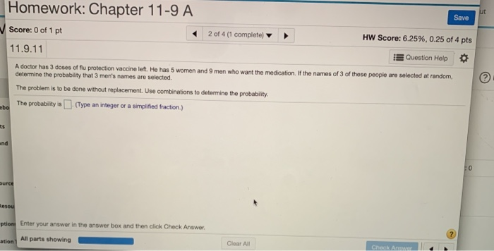 Solved ut Save Homework: Chapter 11-9 A Score: 0 of 1 pt 2 | Chegg.com