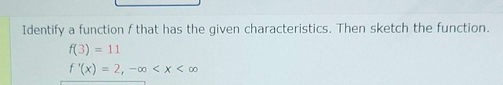 Solved Identify a function f that has the given | Chegg.com
