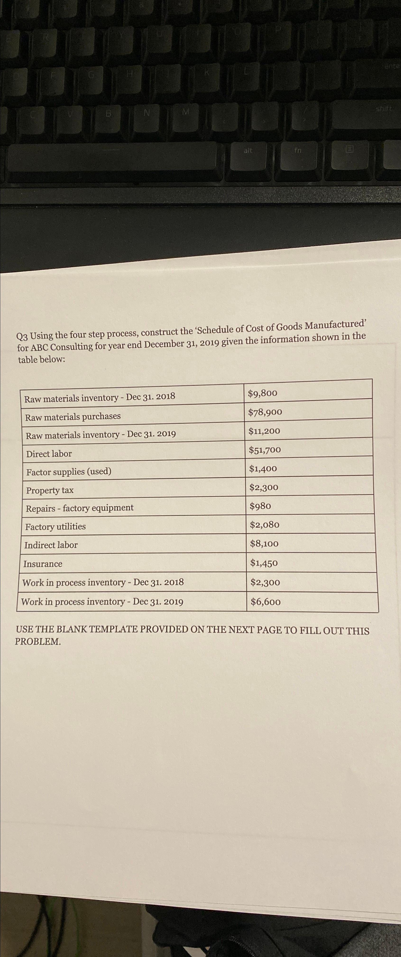 Solved Q3 ﻿Using the four step process, construct the | Chegg.com