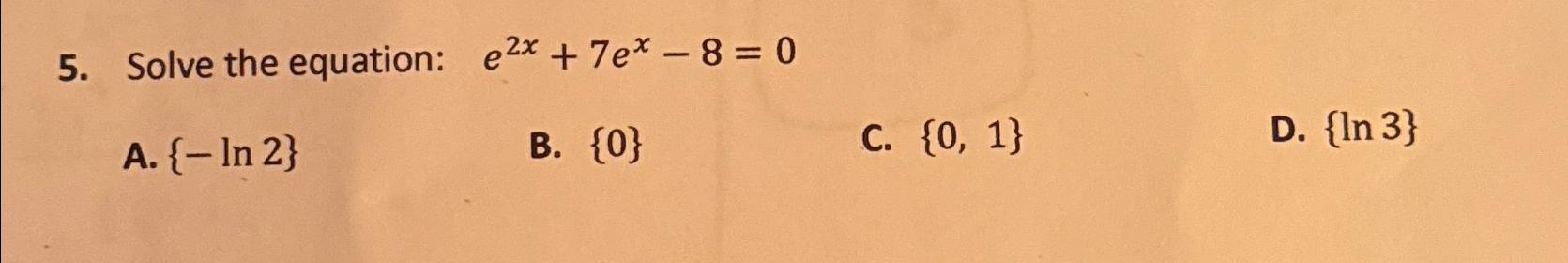 Solved Solve the equation: | Chegg.com