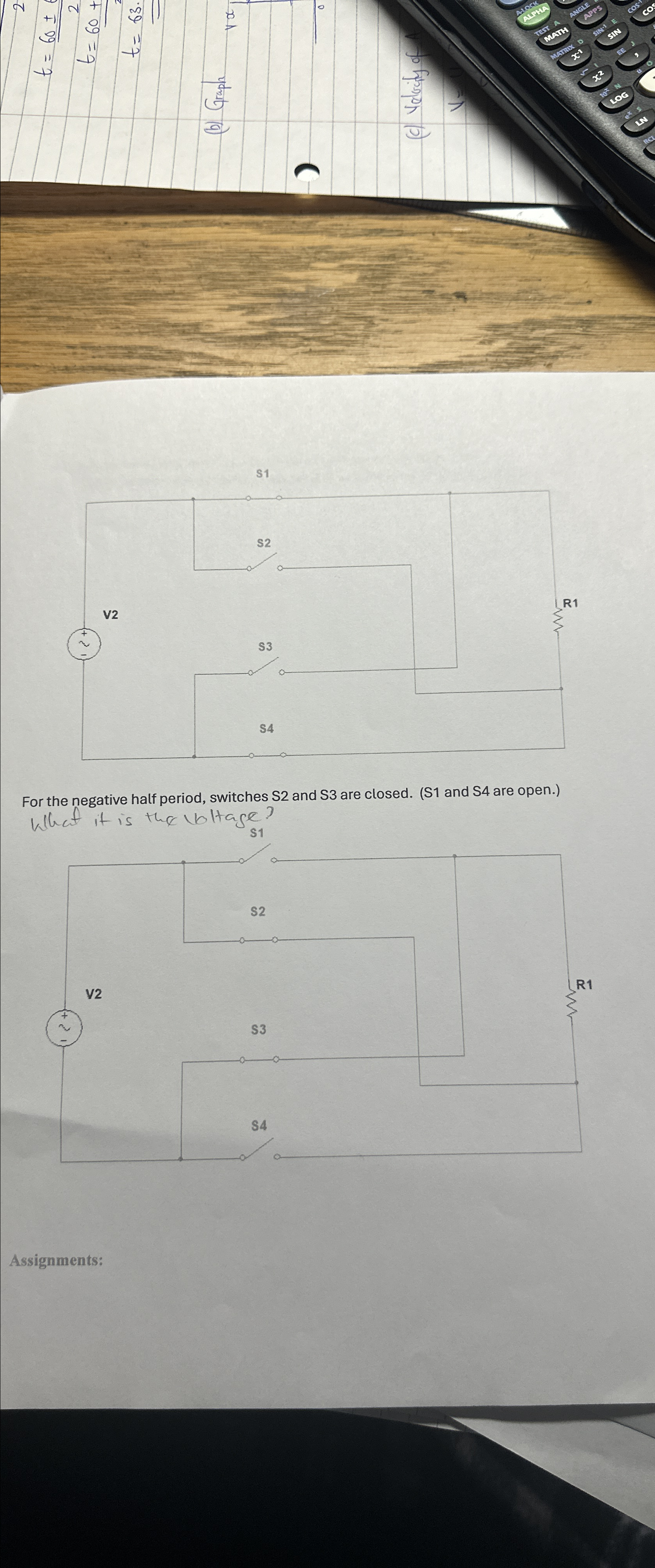 Solved For the negative half period, switches S2 ﻿and S3 | Chegg.com