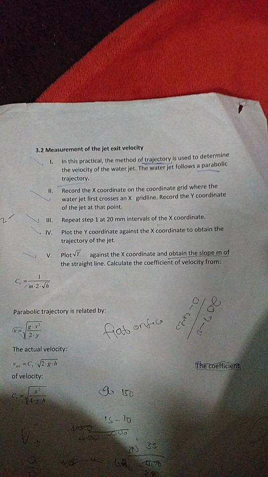 EXPERIMENT 2 FLOW THROUGH AN ORIFICE 1. AIM To | Chegg.com