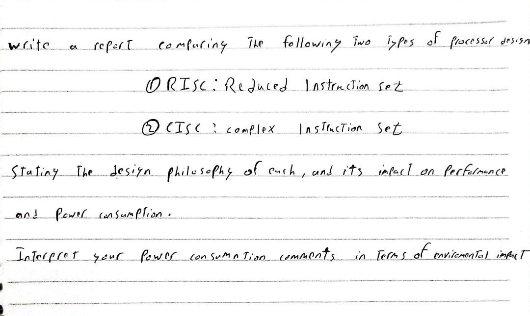 Solved write a report comparing the following two iypes of | Chegg.com