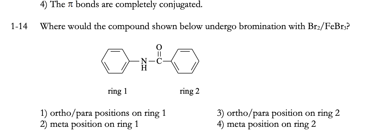 Solved Where are ortho, para, and meta when the ring is in | Chegg.com