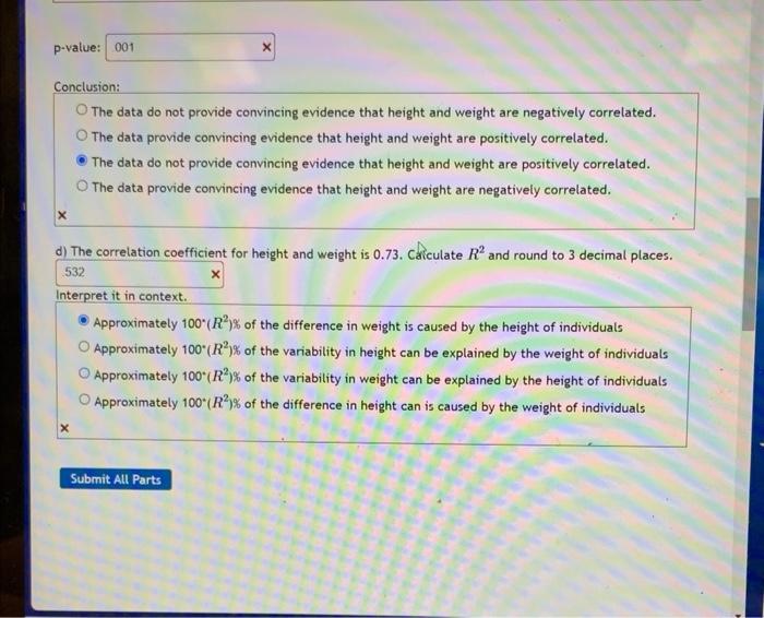 Solved The scatterplot and least squares summary below show | Chegg.com