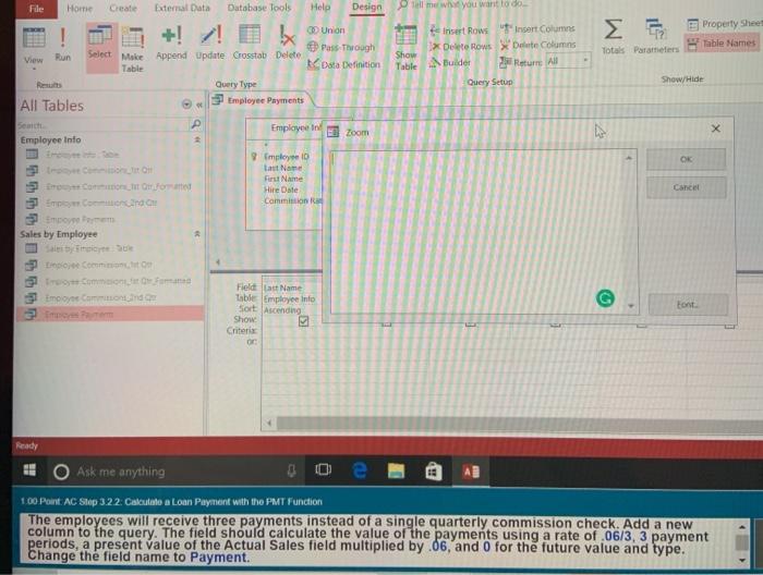 Solved File Horne Create External Data Database Tools Hele | Chegg.com