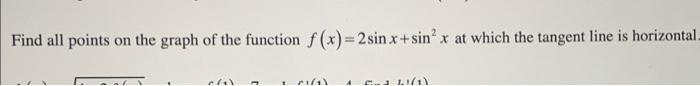 Solved Find all points on the graph of the function | Chegg.com
