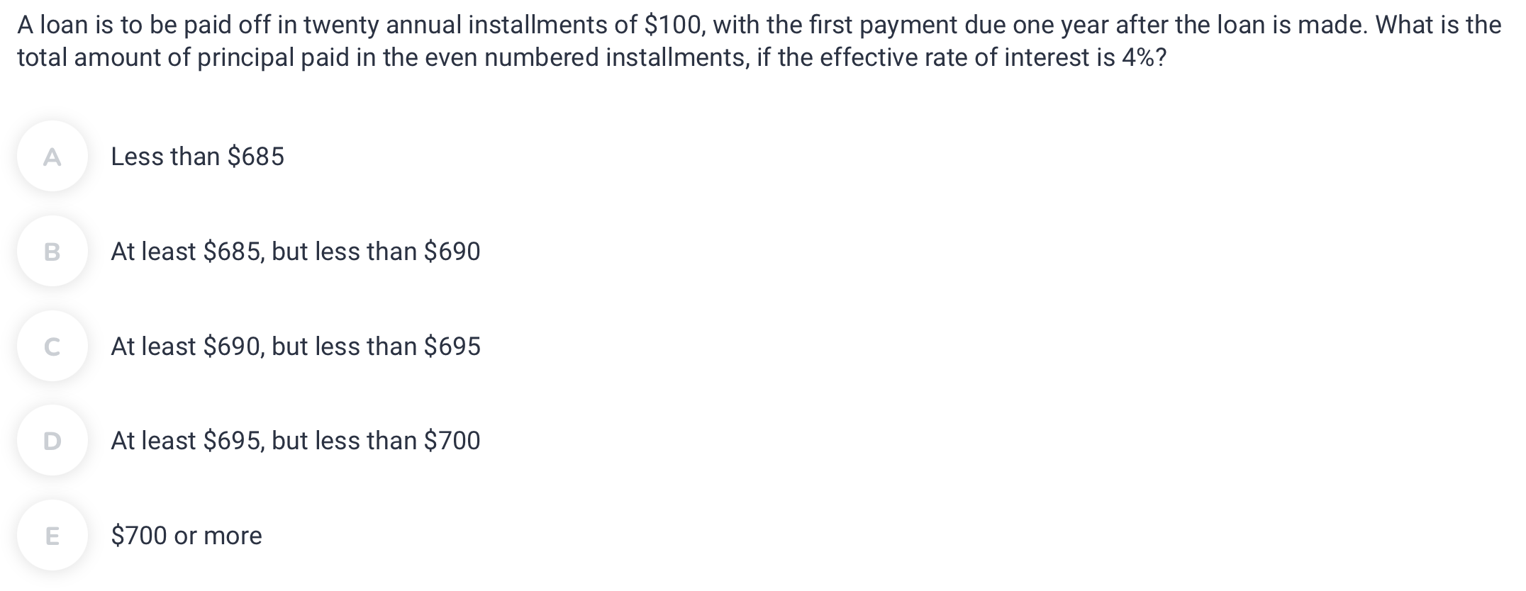Solved A loan is to be paid off in twenty annual | Chegg.com