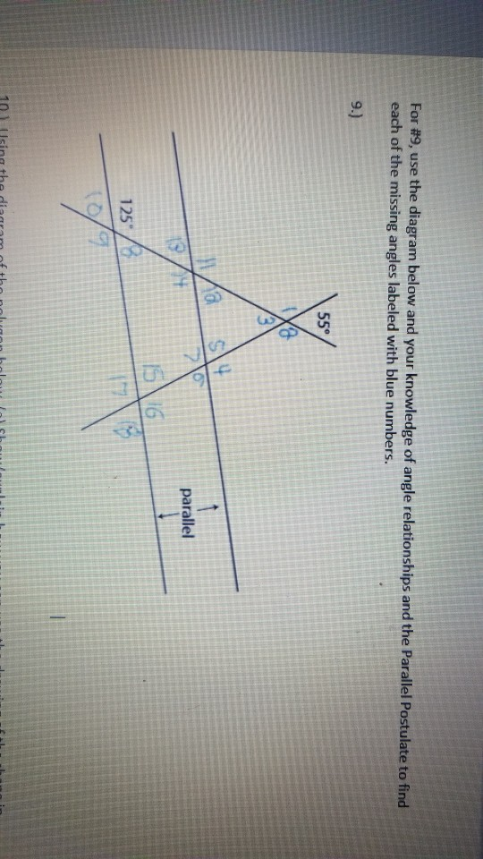 Solved For #9, use the diagram below and your knowledge of | Chegg.com