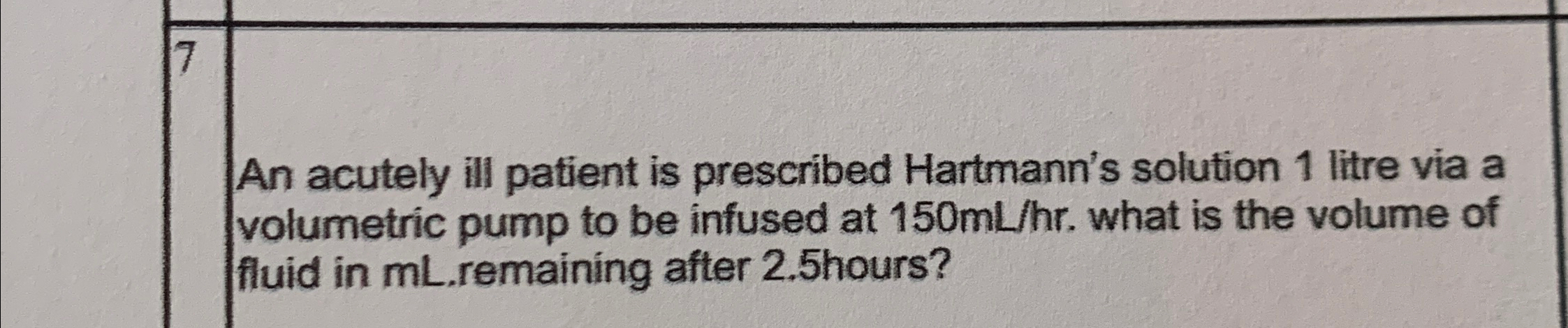 Solved An acutely ill patient is prescribed Hartmann's | Chegg.com