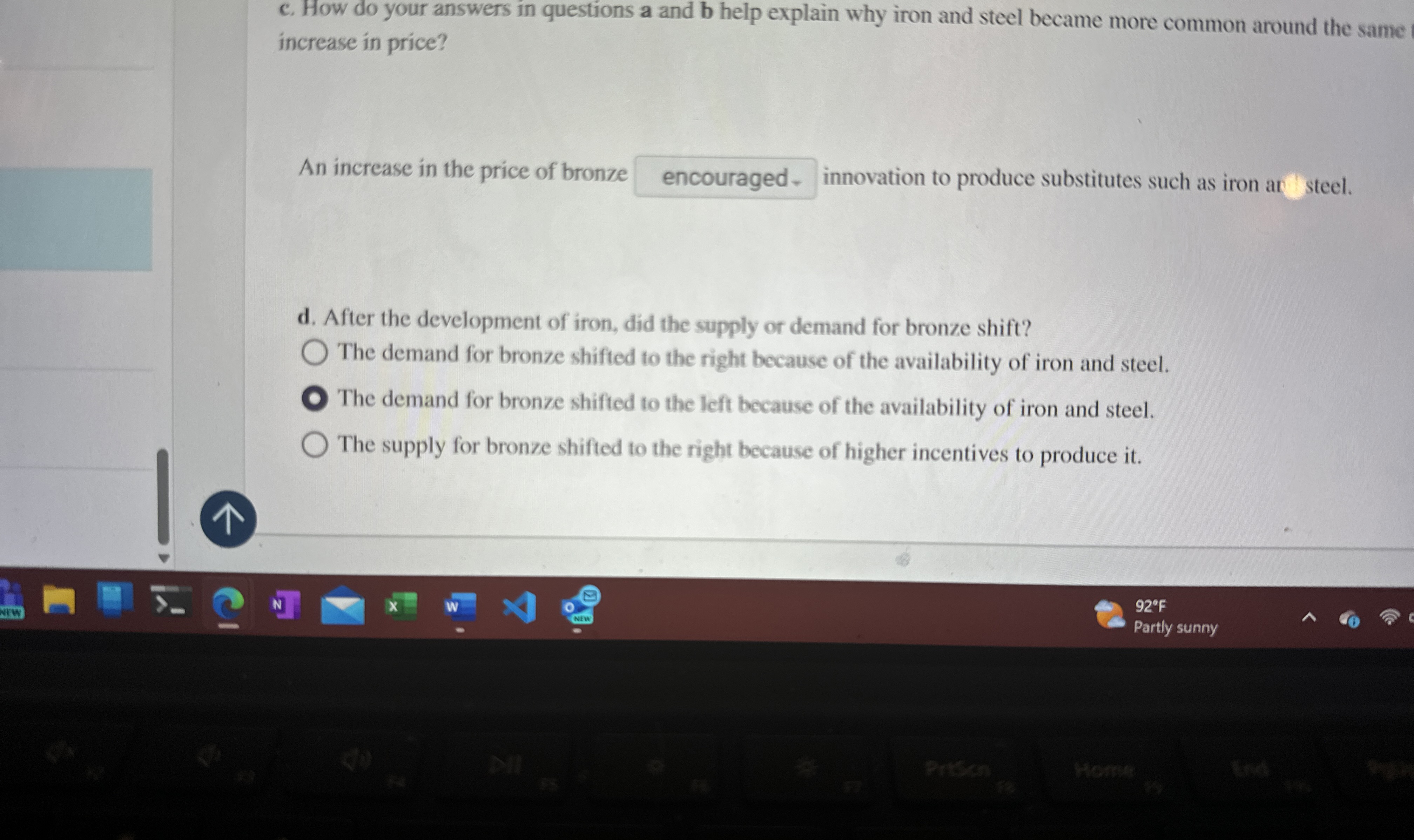 Solved c. ﻿How do your answers in questions a and b help | Chegg.com