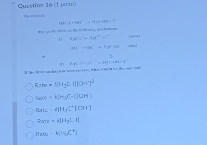 Solved Question 16 (1 ﻿point)The | Chegg.com
