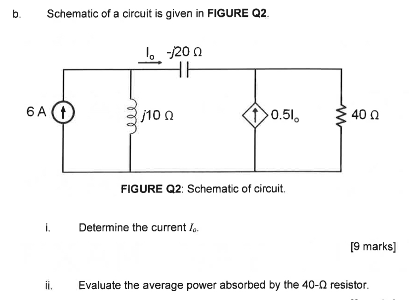 Solved b. ﻿Schematic of a circuit is given in FIGURE | Chegg.com