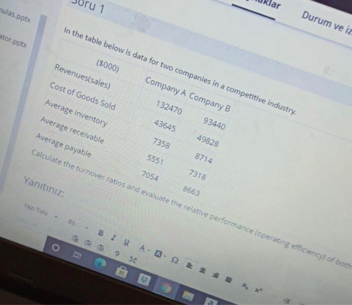 Solved nulas.pptx lar ru 1 Durum ve iz ator.pptx In the | Chegg.com