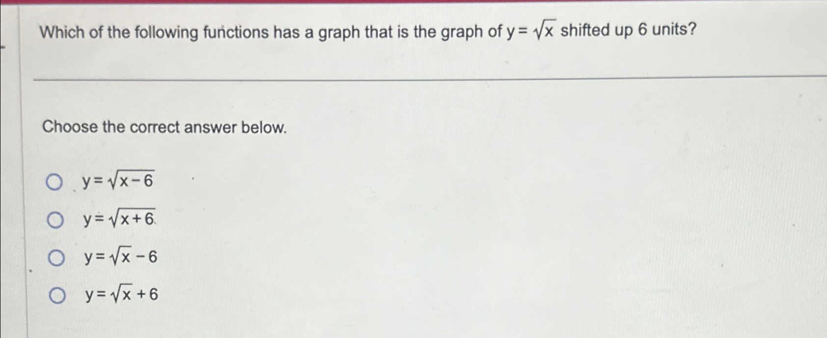 Solved Which of the following functions has a graph that is | Chegg.com