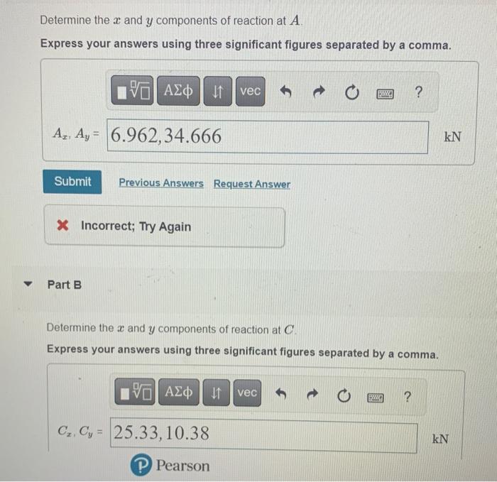Solved Consider the two-member frame shown in (Figure 1). | Chegg.com