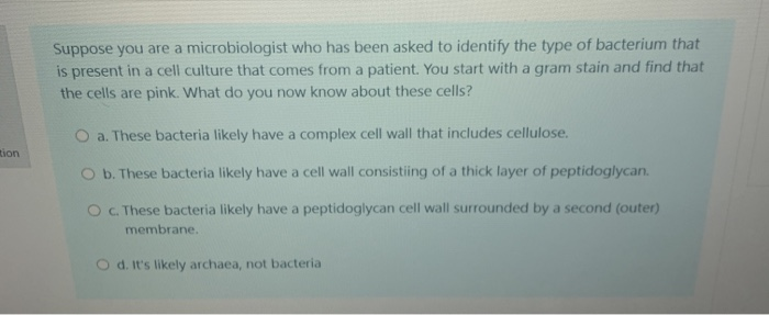 Solved Which of the following statements regarding bacteria | Chegg.com