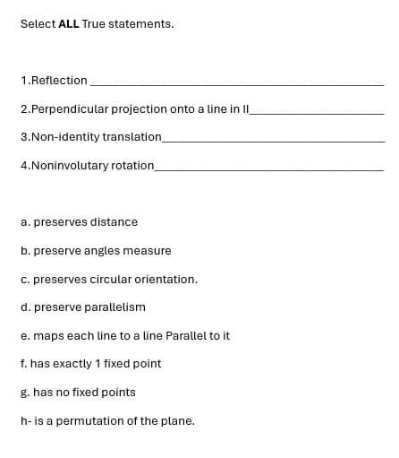 Solved Select ALL True | Chegg.com