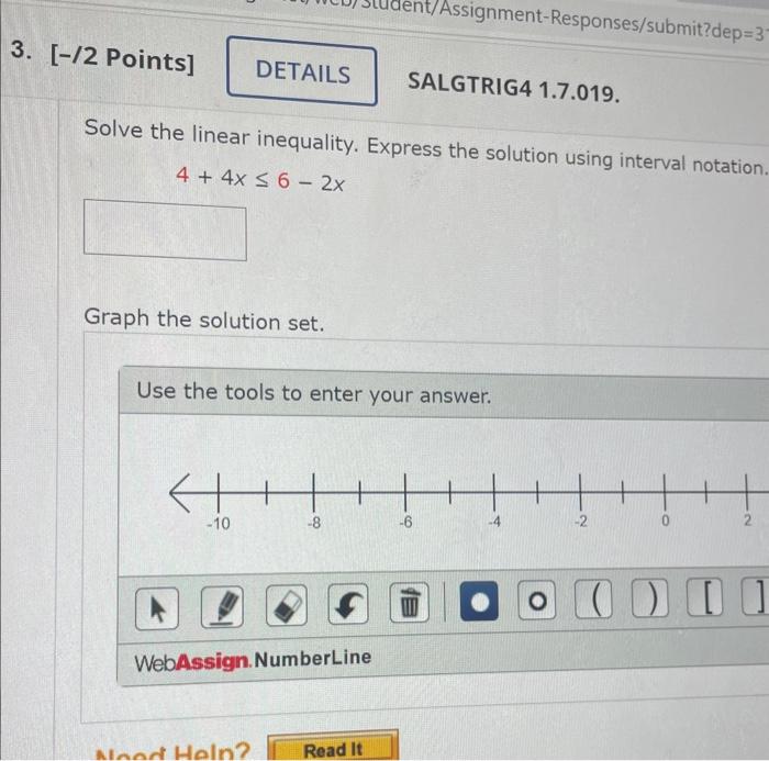 Solved Solve the linear inequality. Express the solution | Chegg.com