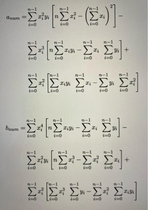 Write anum, bnum, cnum, and delta as FOR LOOPS in | Chegg.com