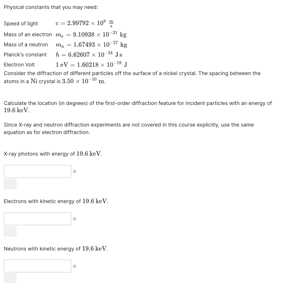 Solved Physical constants that you may need:Speed of light | Chegg.com