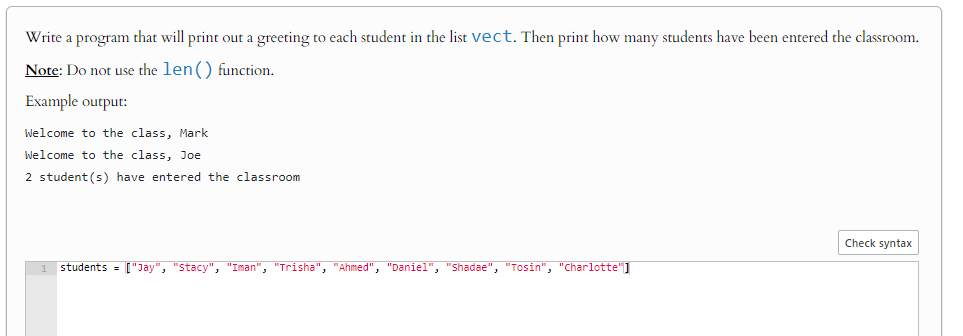 Solved Write a program that will print out a greeting to | Chegg.com